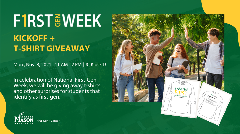 National First-Gen Week Kickoff and T-Shirt Giveaway – First-Gen+ Center